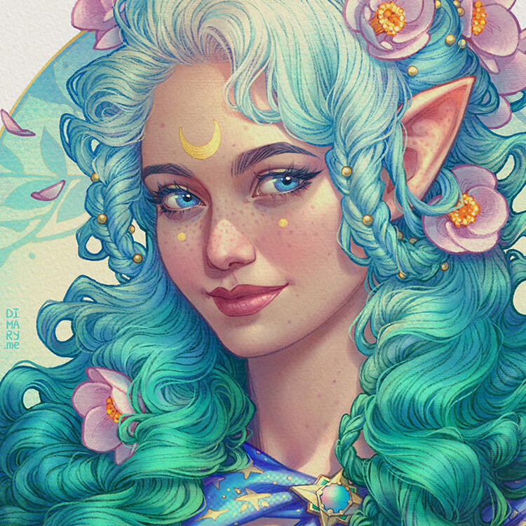 ArtStation - DnD character portrait commission: Zadie