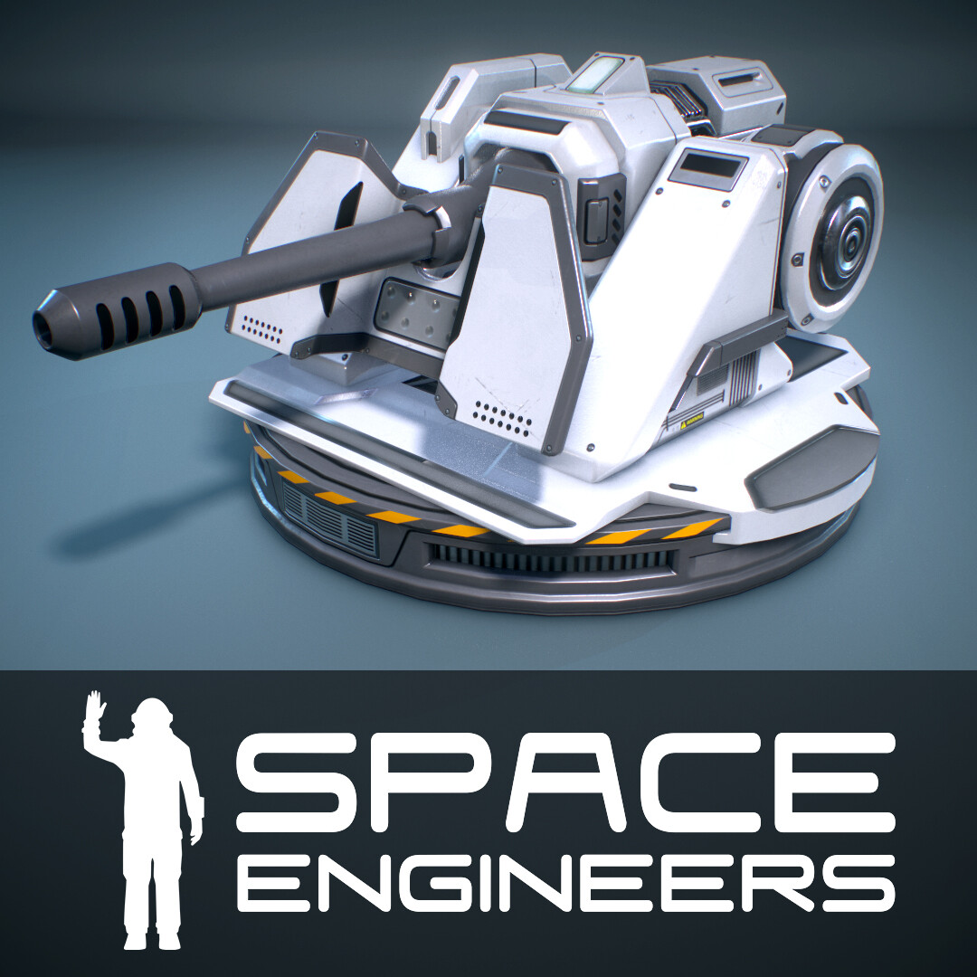 ArtStation - Space Engineers - Autocannon Turret