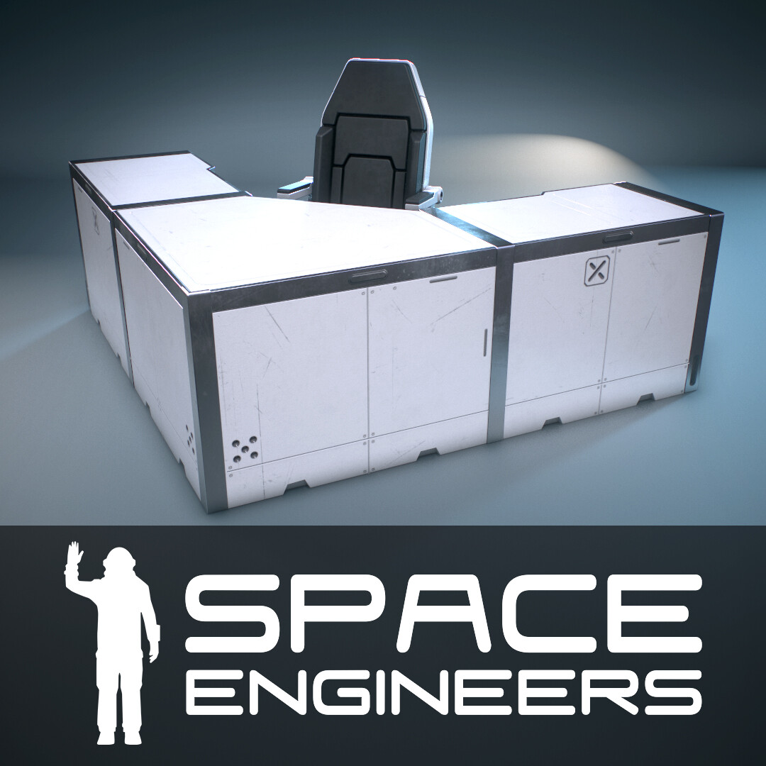 ArtStation - Space Engineers - Desk and Half Catwalk