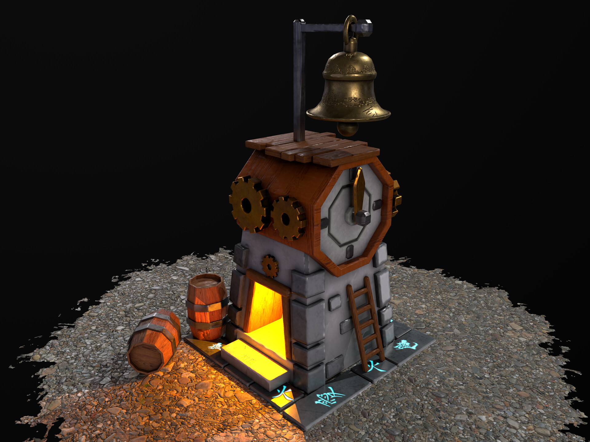 ArtStation - Clock Tower (Clash of Clans) 3d Model