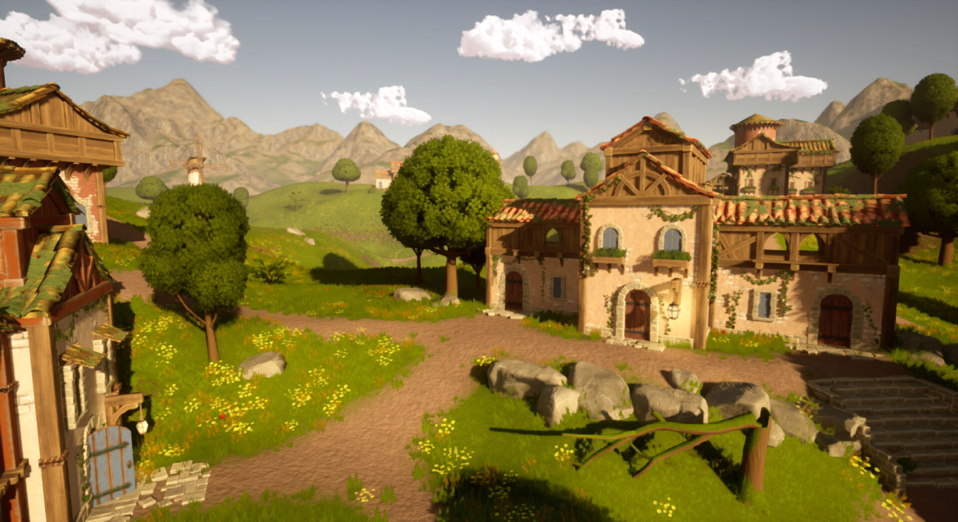 ArtStation - Stylized Fantasy Town