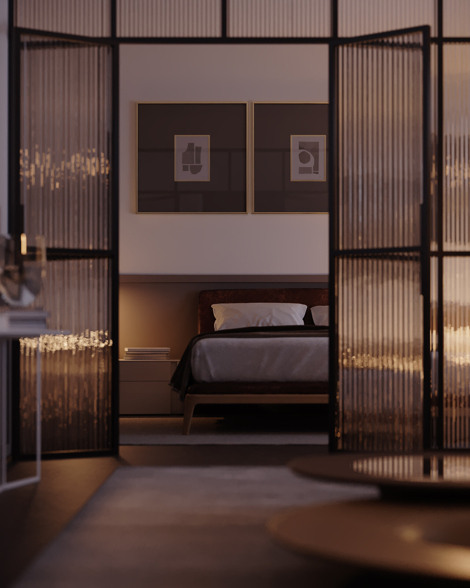 ArtStation - CGI - Apartamento Overcast and Blue Hour