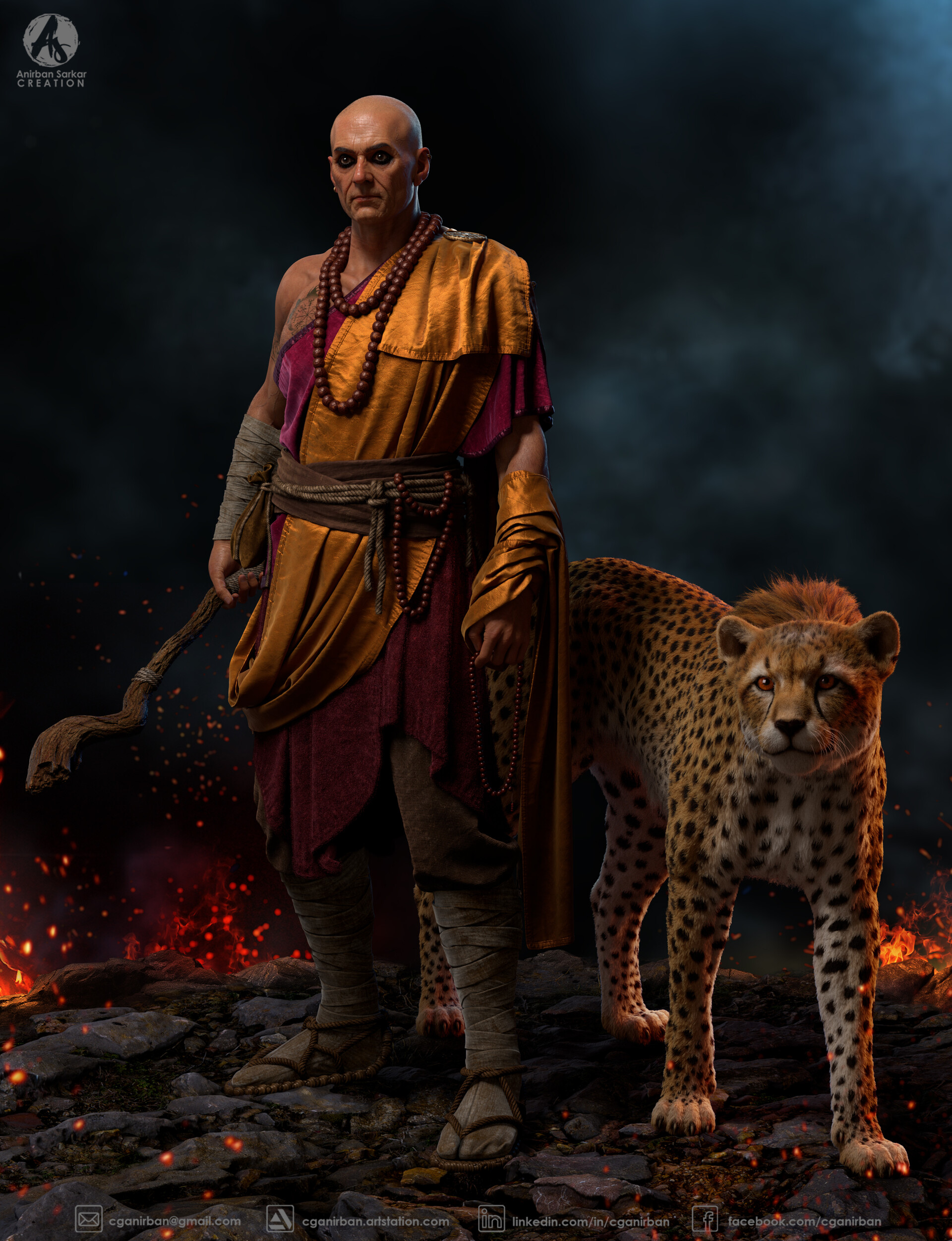 ArtStation - Monarch With Cheetah