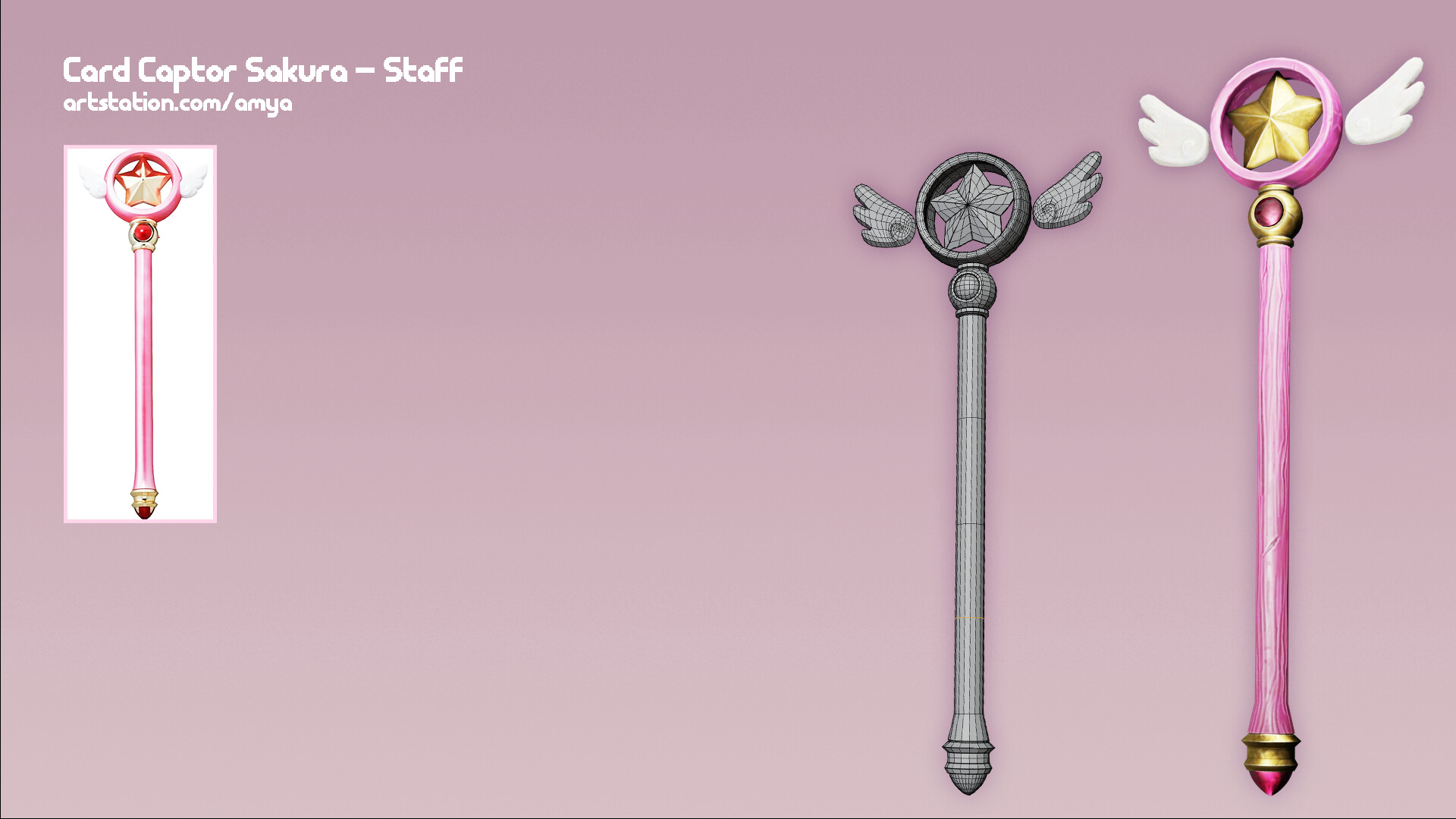 ArtStation - Card Captor Sakura - Staff asset Low Poly
