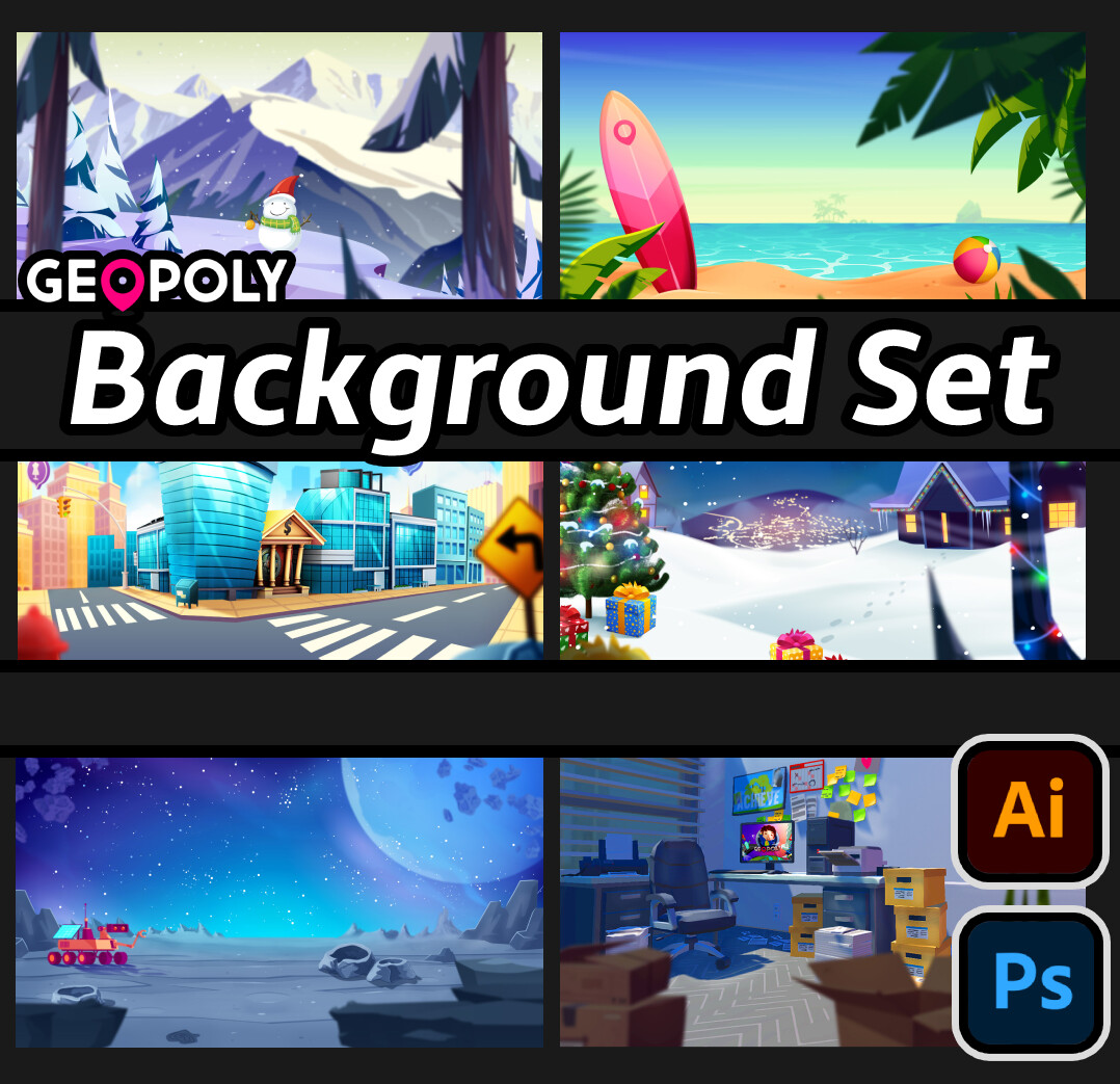ArtStation - Cartoon Background Bundle