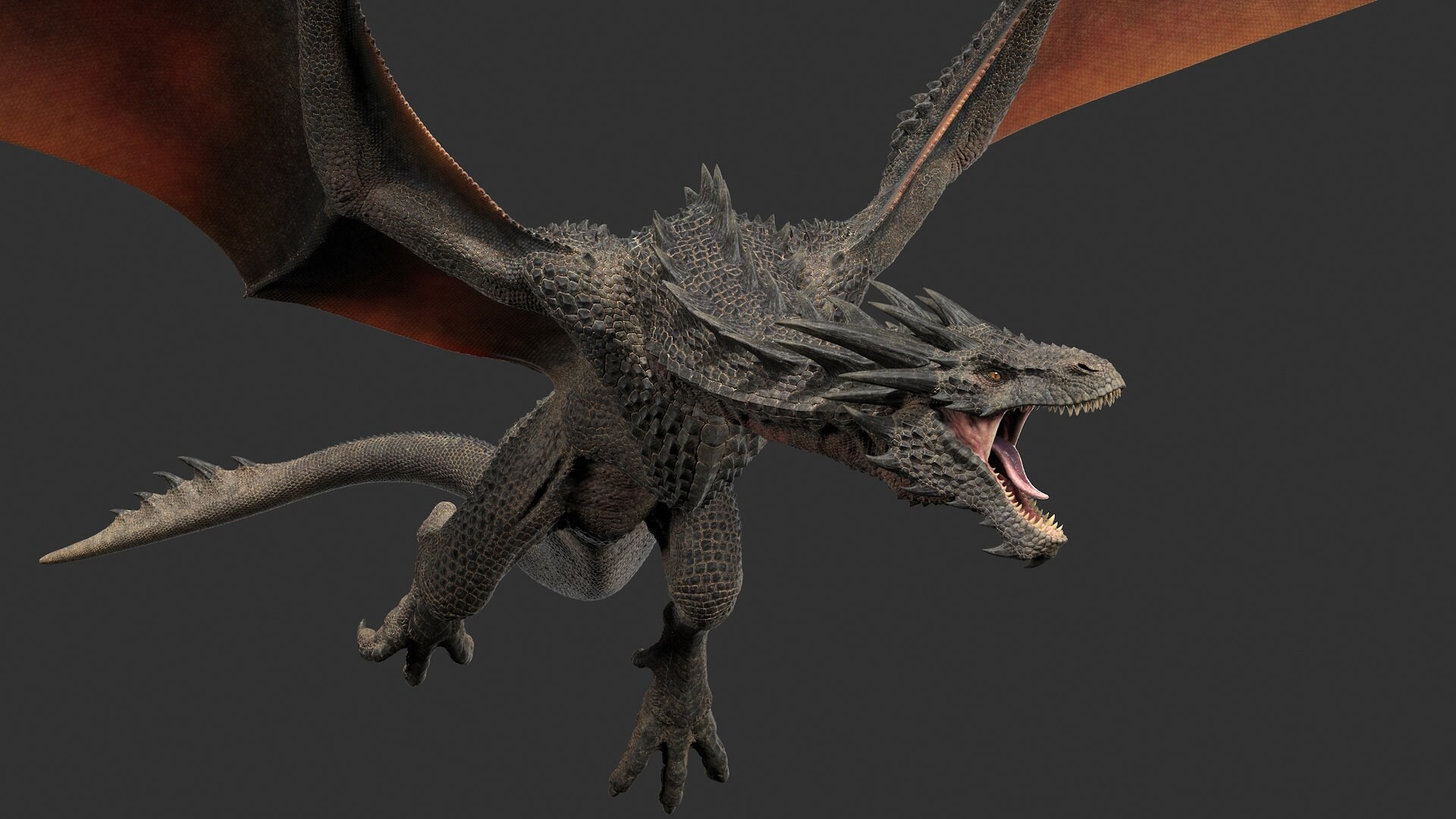 ArtStation - Dragons flying 3d Animation