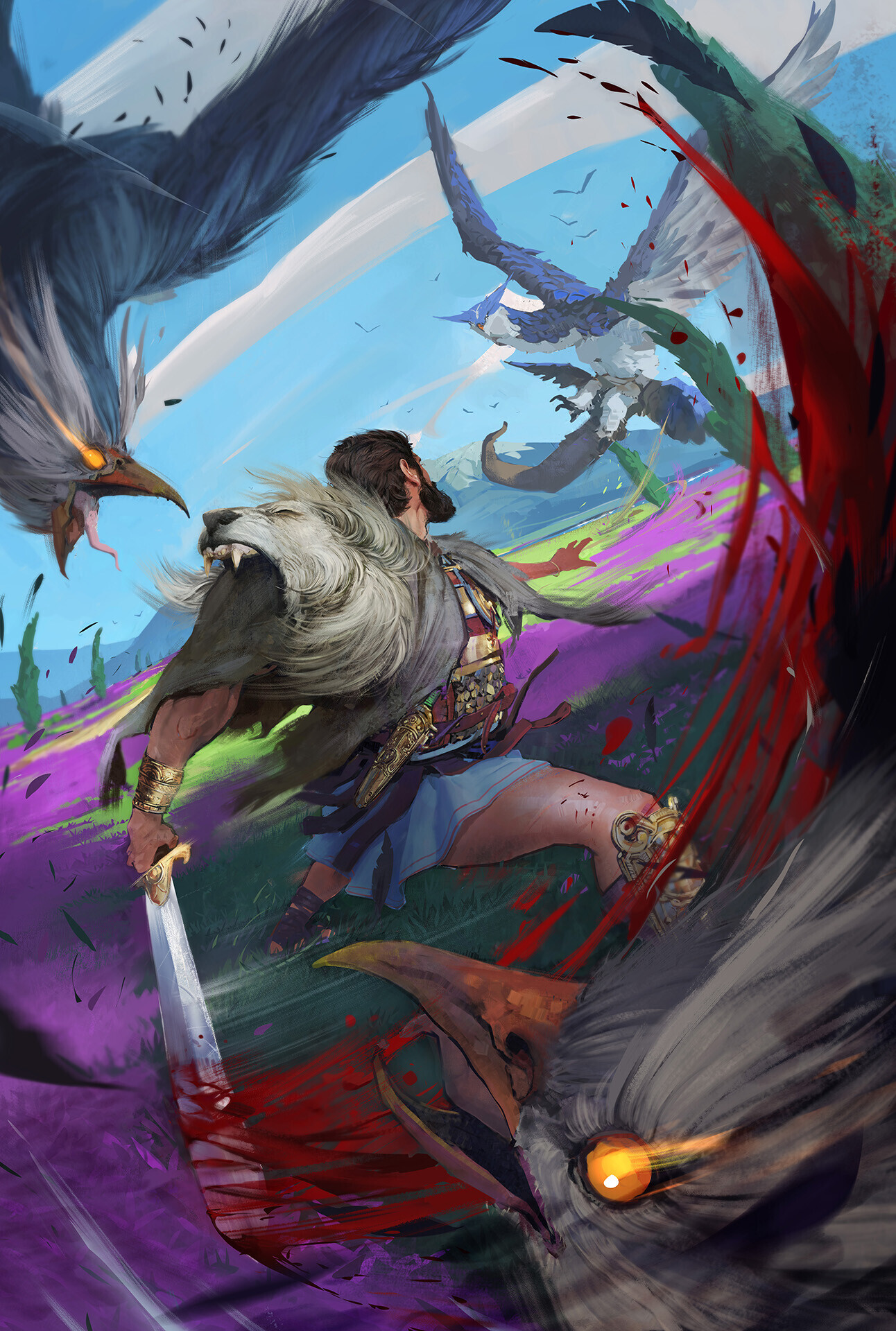 ArtStation - #new3dgechallenge. the sixth labor of heracles