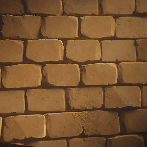 ArtStation - Stylized Stone Wall Material