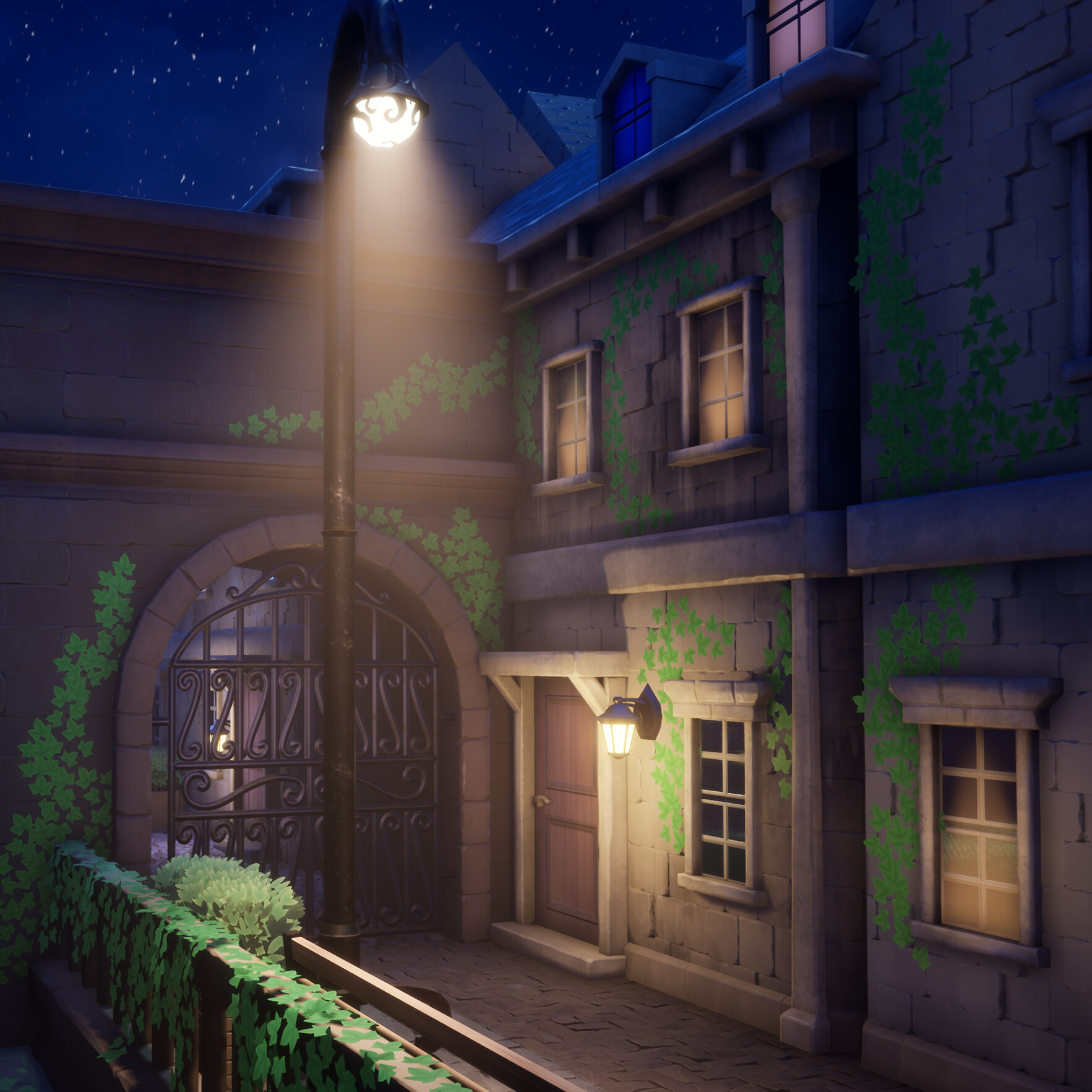 ArtStation - WIP - Fantasy Town Square