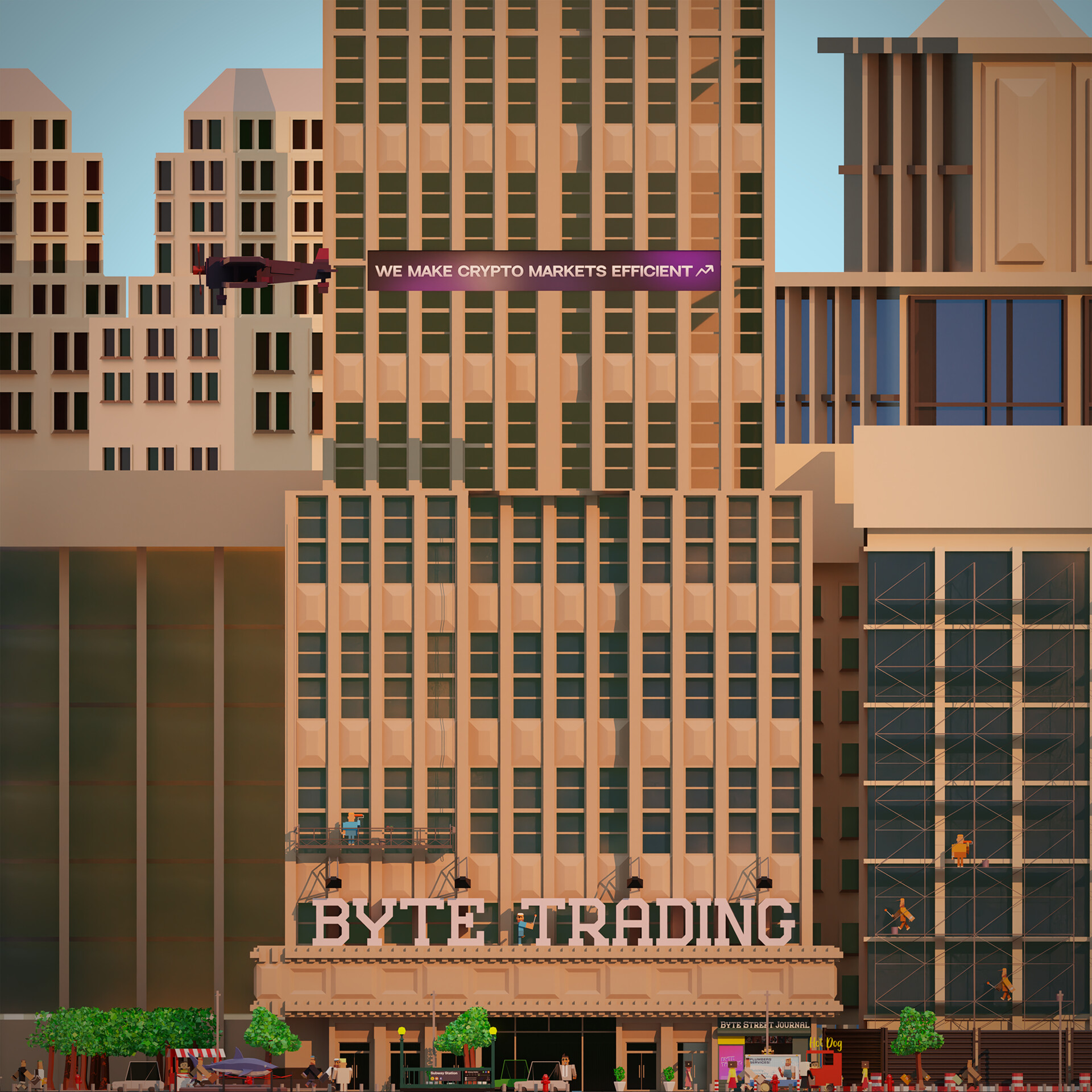 ArtStation - Byte Trading WebGL site