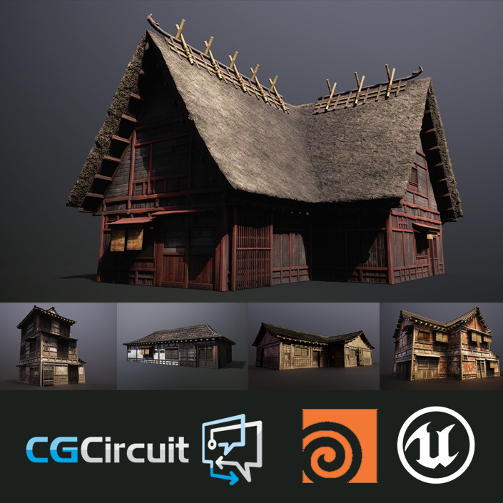 ArtStation - Procedural Japanese Houses for Unreal Engine 5