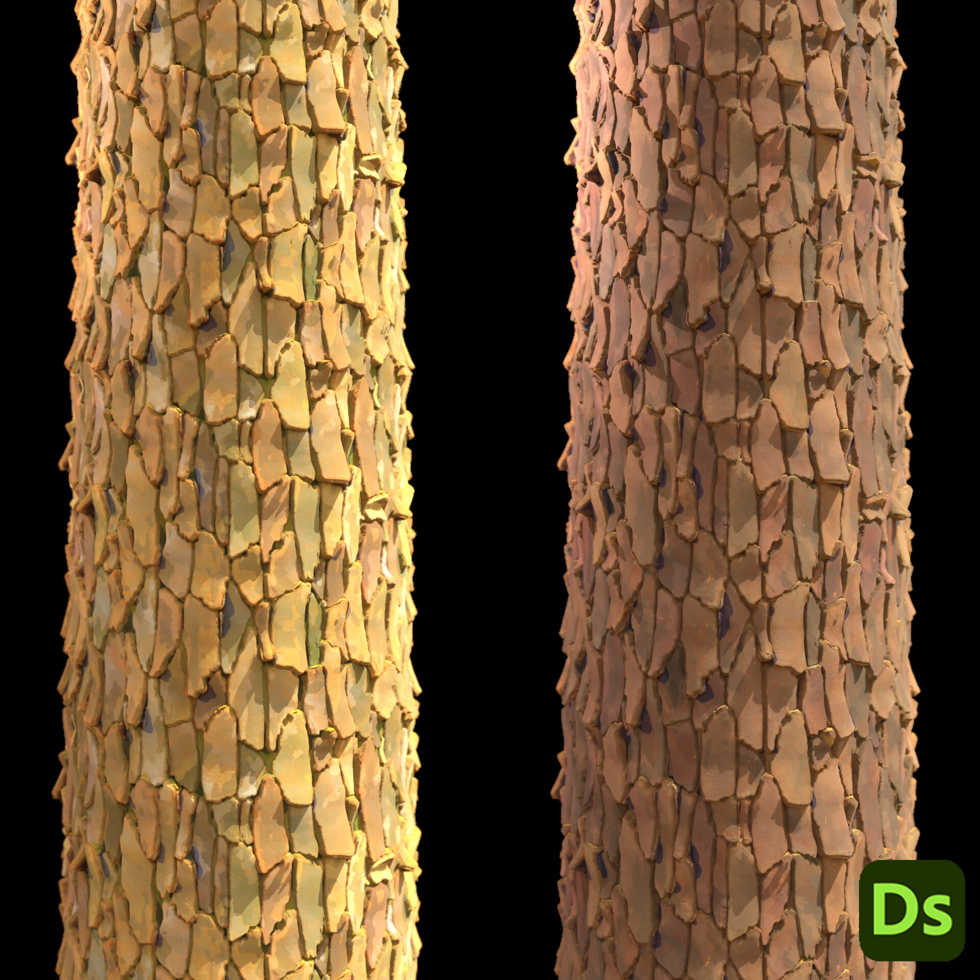 ArtStation - StylizedBark_Substance Designer