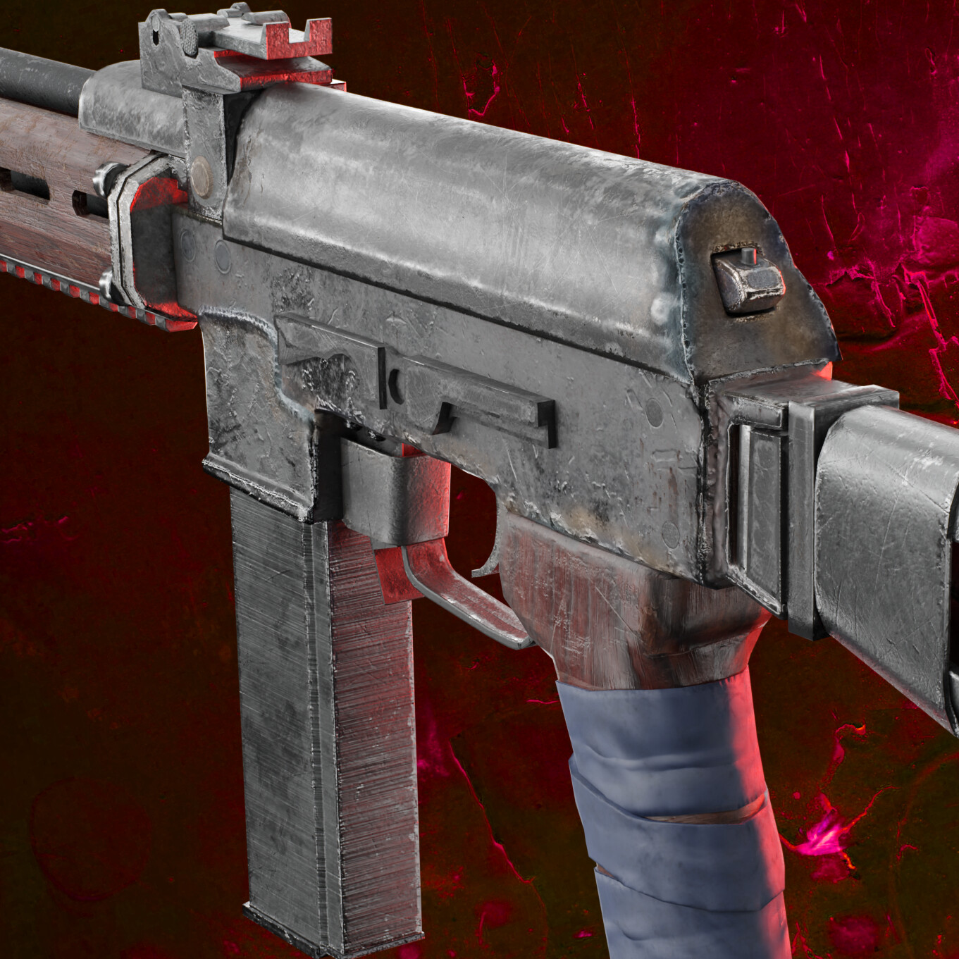 ArtStation - makeshift smg "Postril"