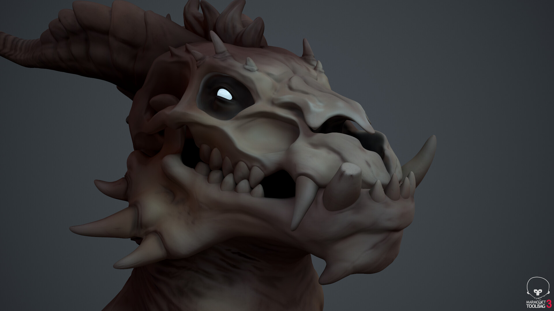 ArtStation - Sculpting Practice - Skull Creature