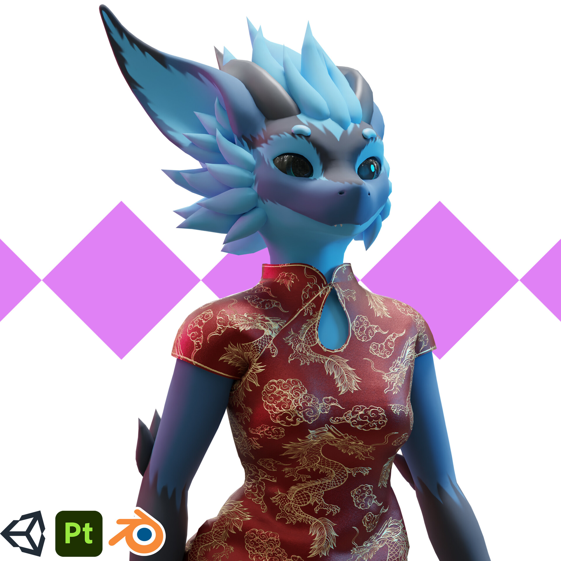 ArtStation - VRCHAT ready qipao