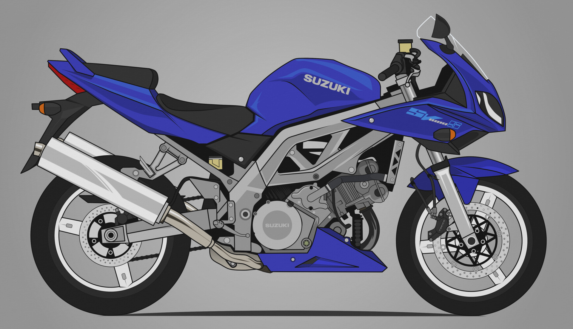 ArtStation - Suzuki SV 1000