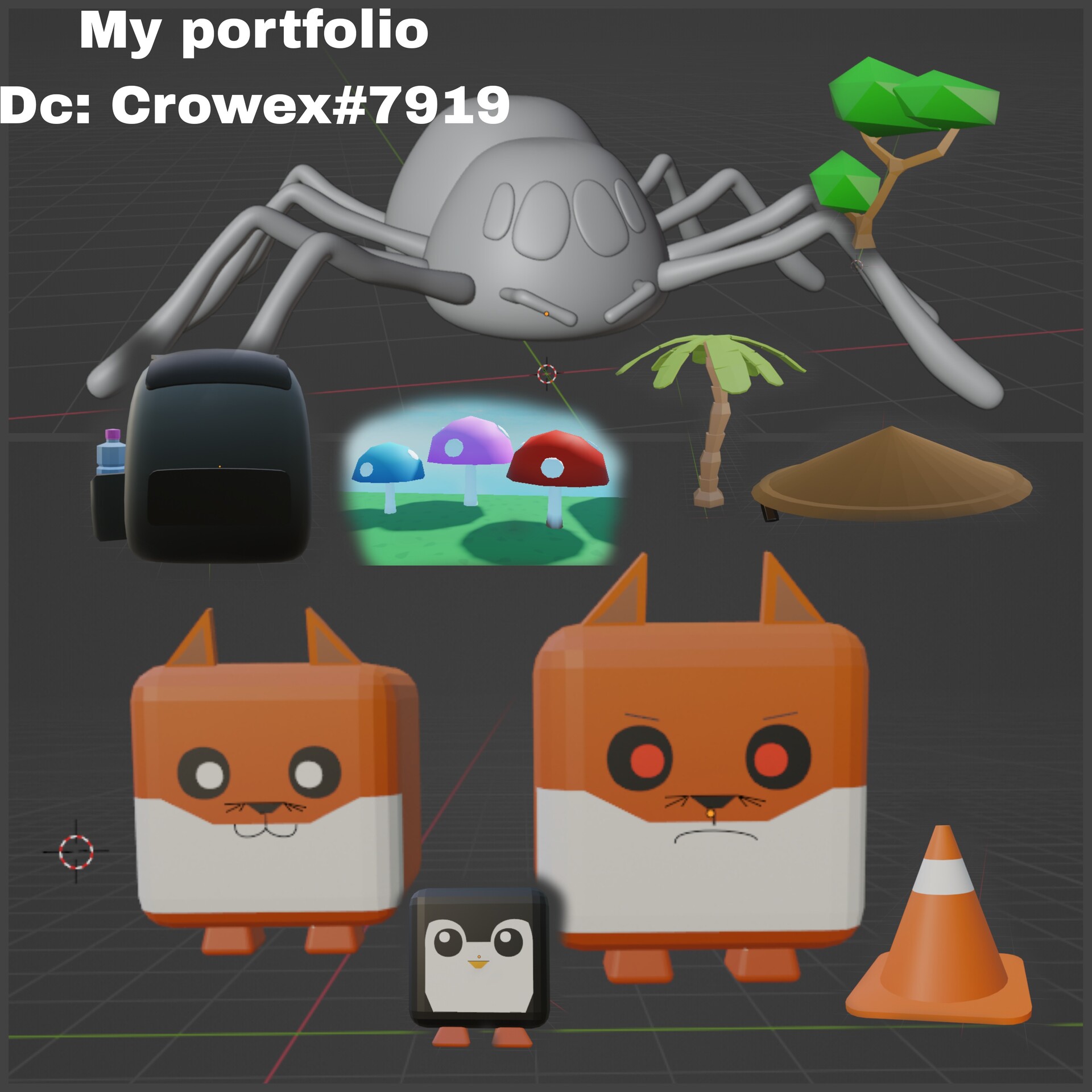 ArtStation - Hello Im 3D modeler, Im creating accesories and low poly ...