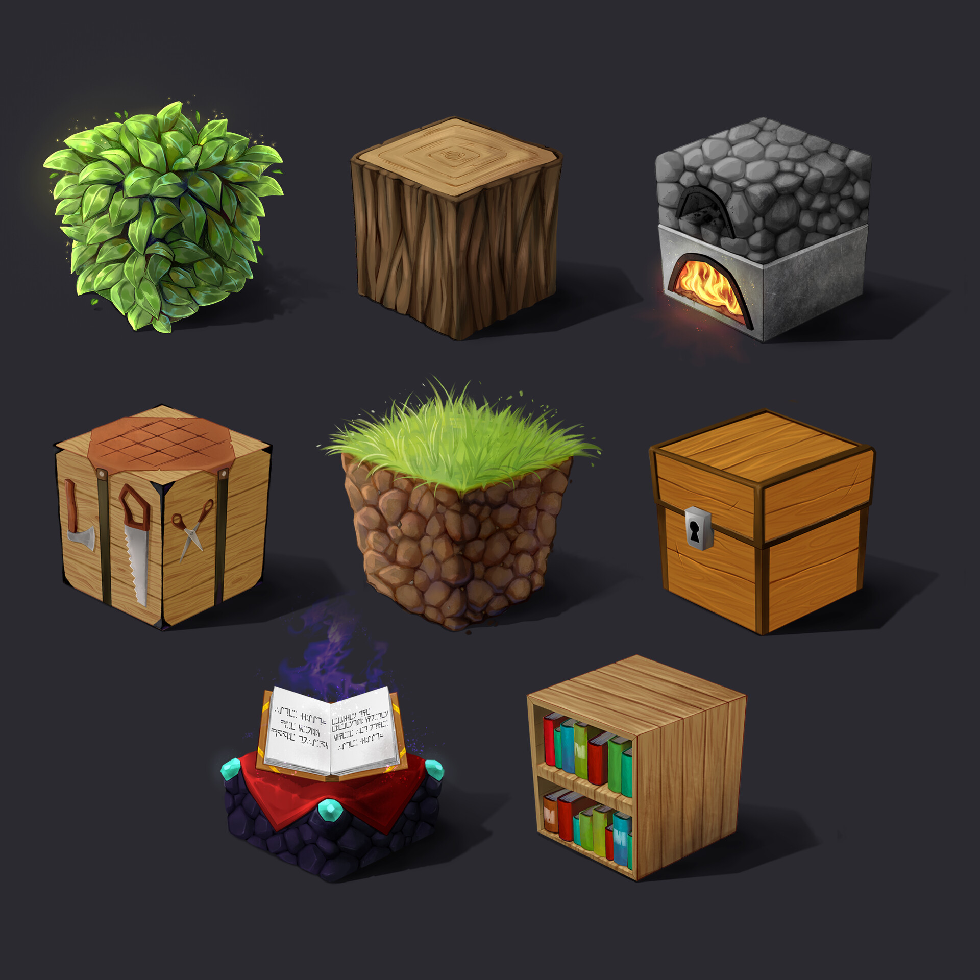 ArtStation - Minecraft block's practice