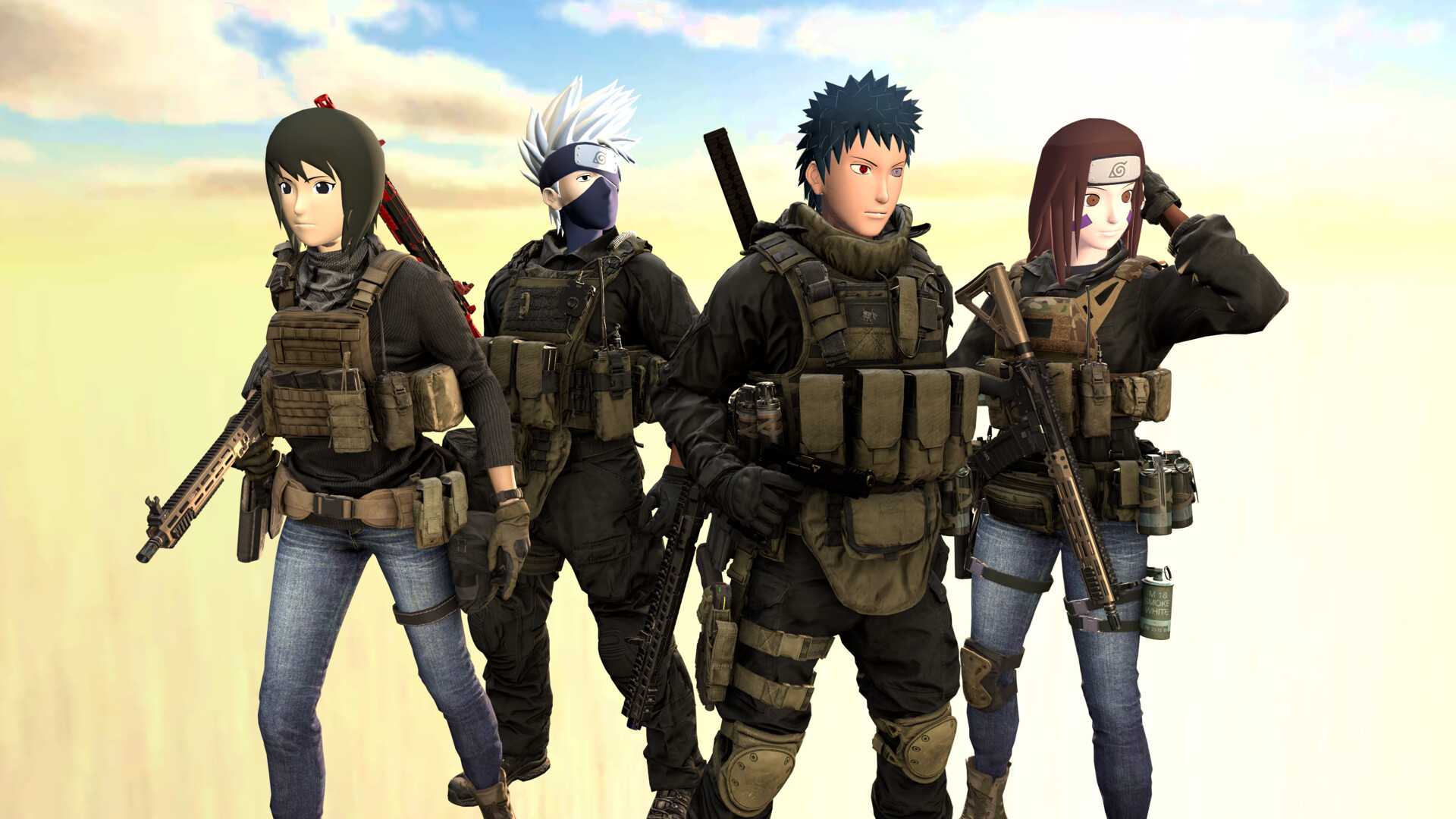 ArtStation - Team Minato - SFM Naruto