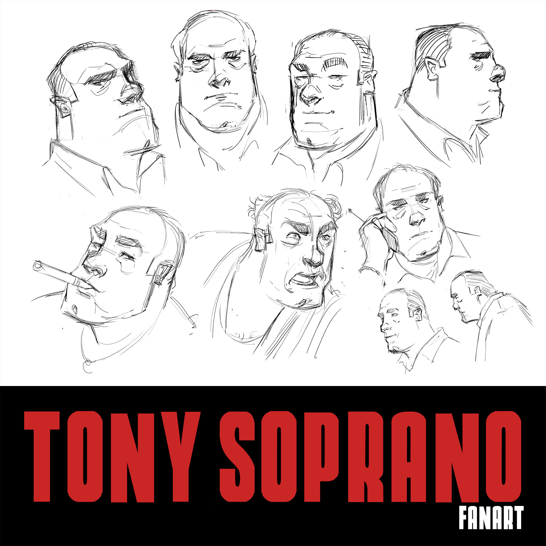 ArtStation - Tony Soprano character fanart