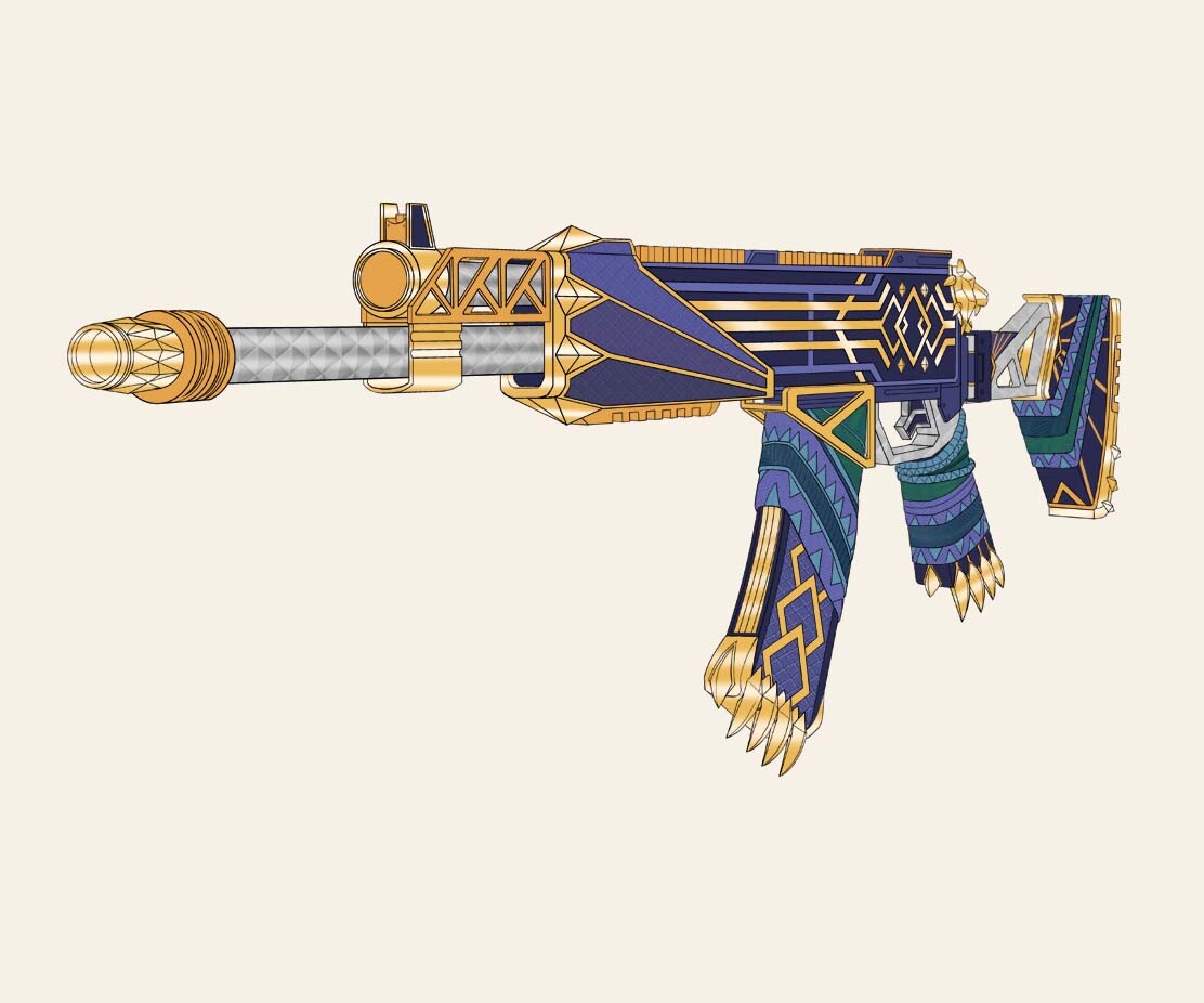 ArtStation - AK-12 Gun Skin Concept - INSENSITIVITY