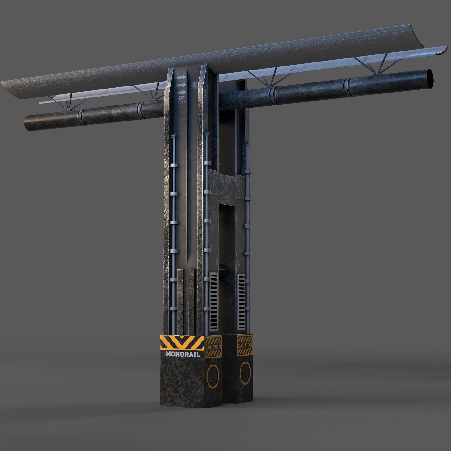 ArtStation - Monorail Section - GDI Command & Conquer Fan Art