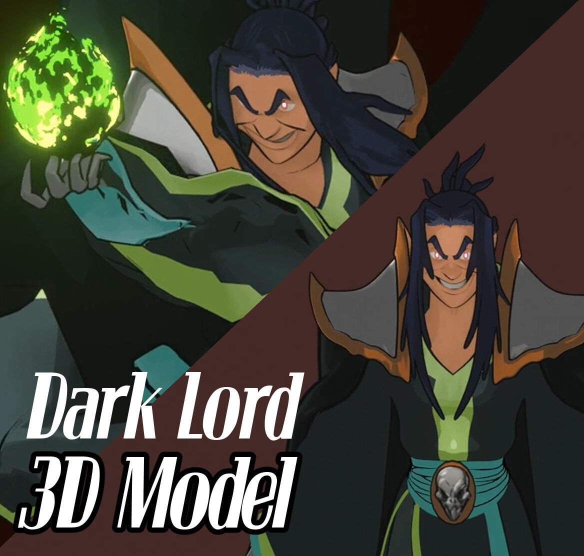 ArtStation - Dark Lord 3D Model Poses and Walk Cycle