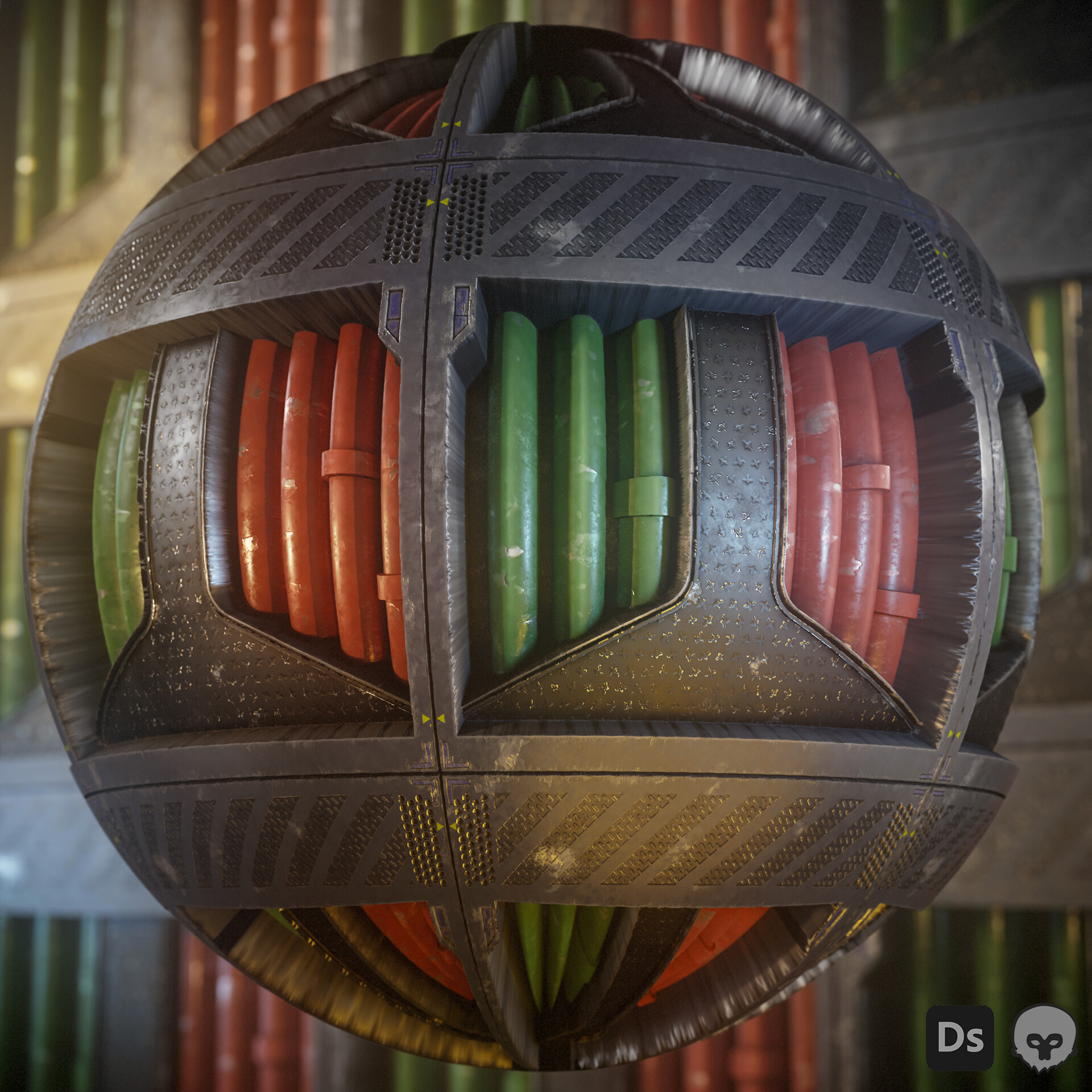 ArtStation - Sci-Fi Pipe Wall