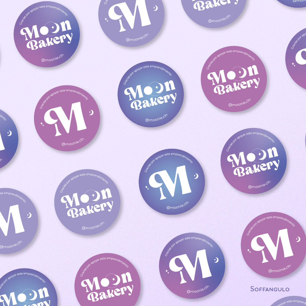ArtStation - LOGO MOON BAKERY