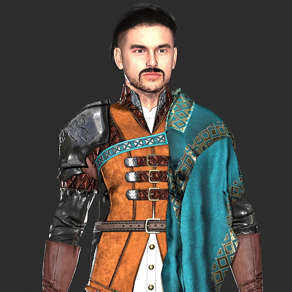 ArtStation - Fantasy man. Game character