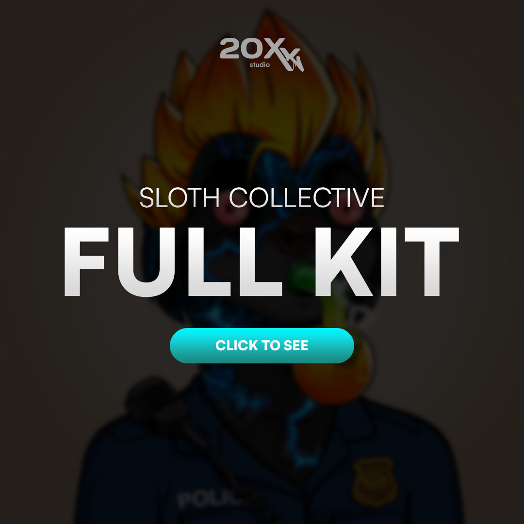 ArtStation - SLOTH COLLECTIVE NFT PROJECT (FULL KIT)
