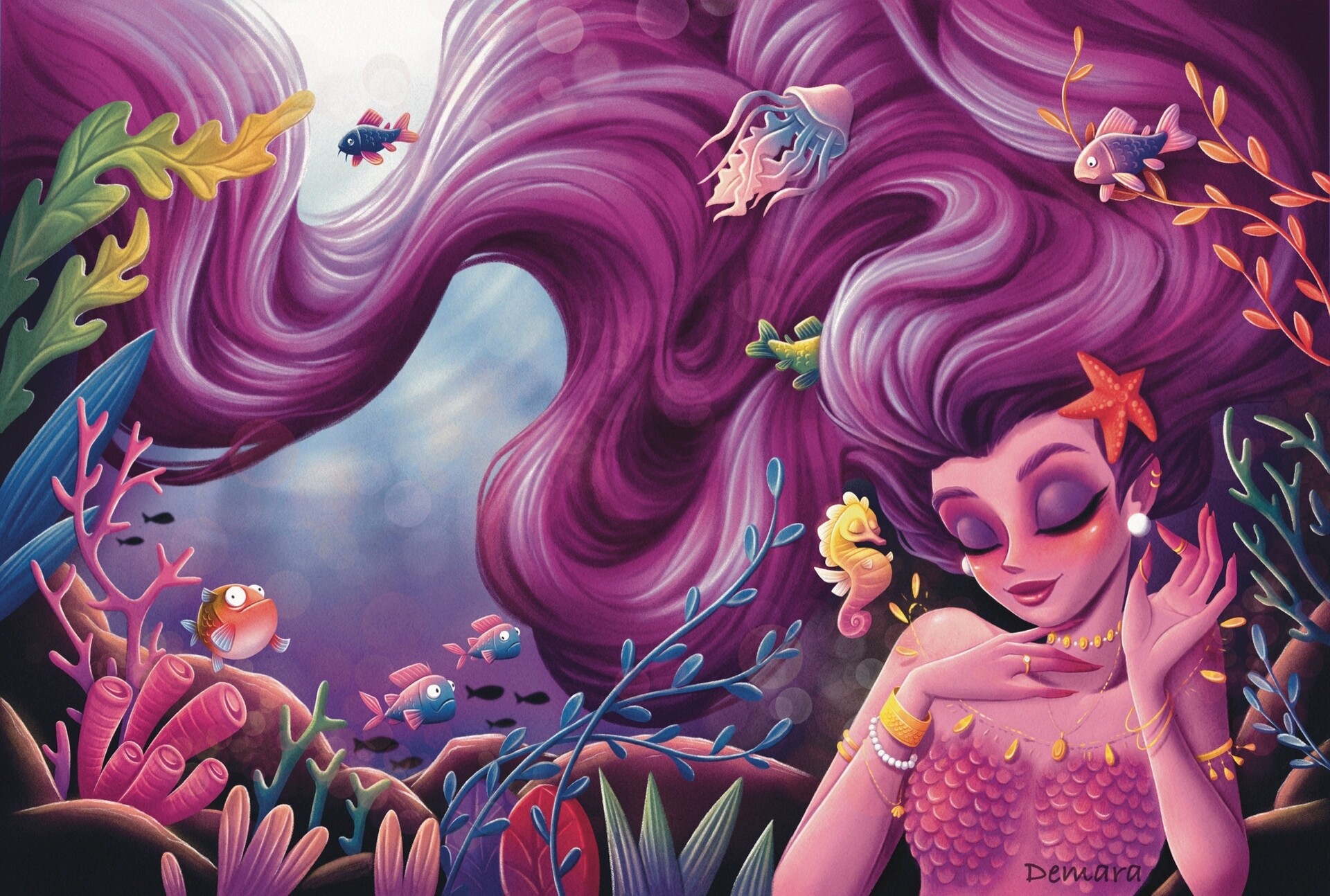 ArtStation - Little Mermaid Book Cover