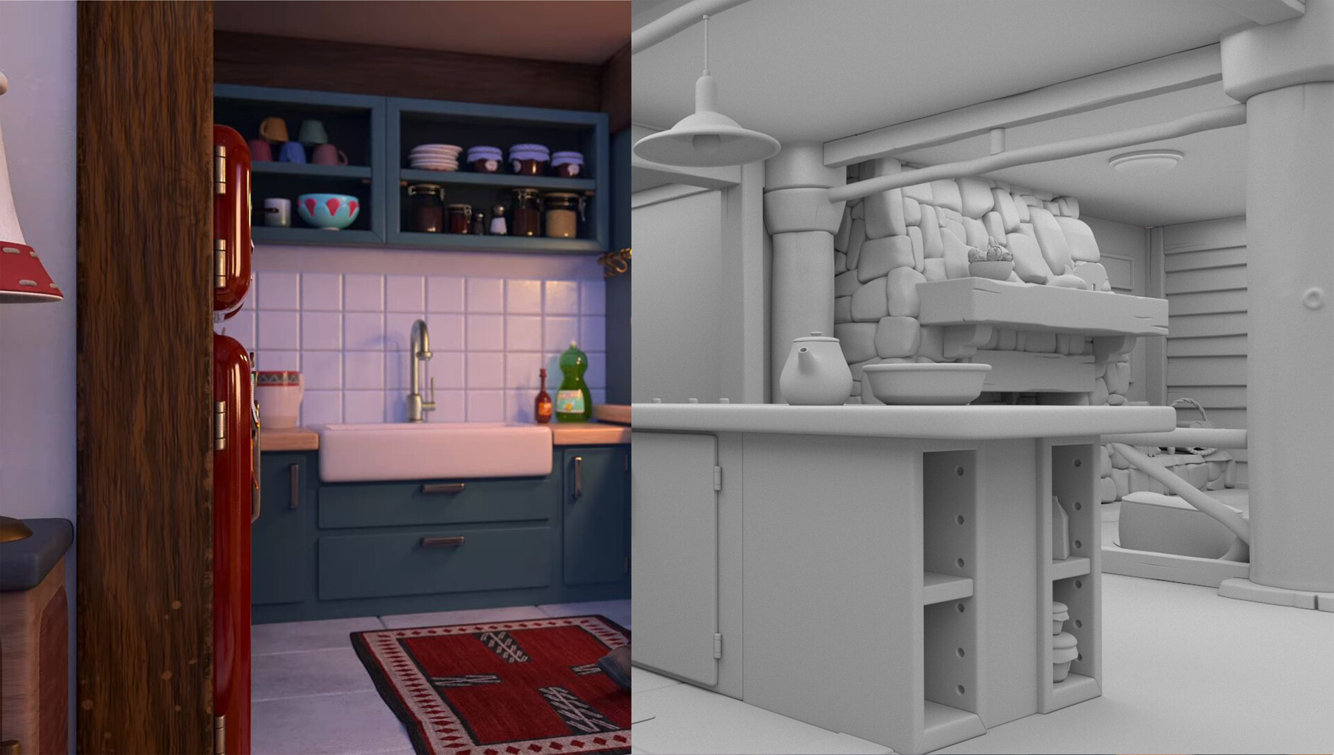 ArtStation - Rangers house's interior