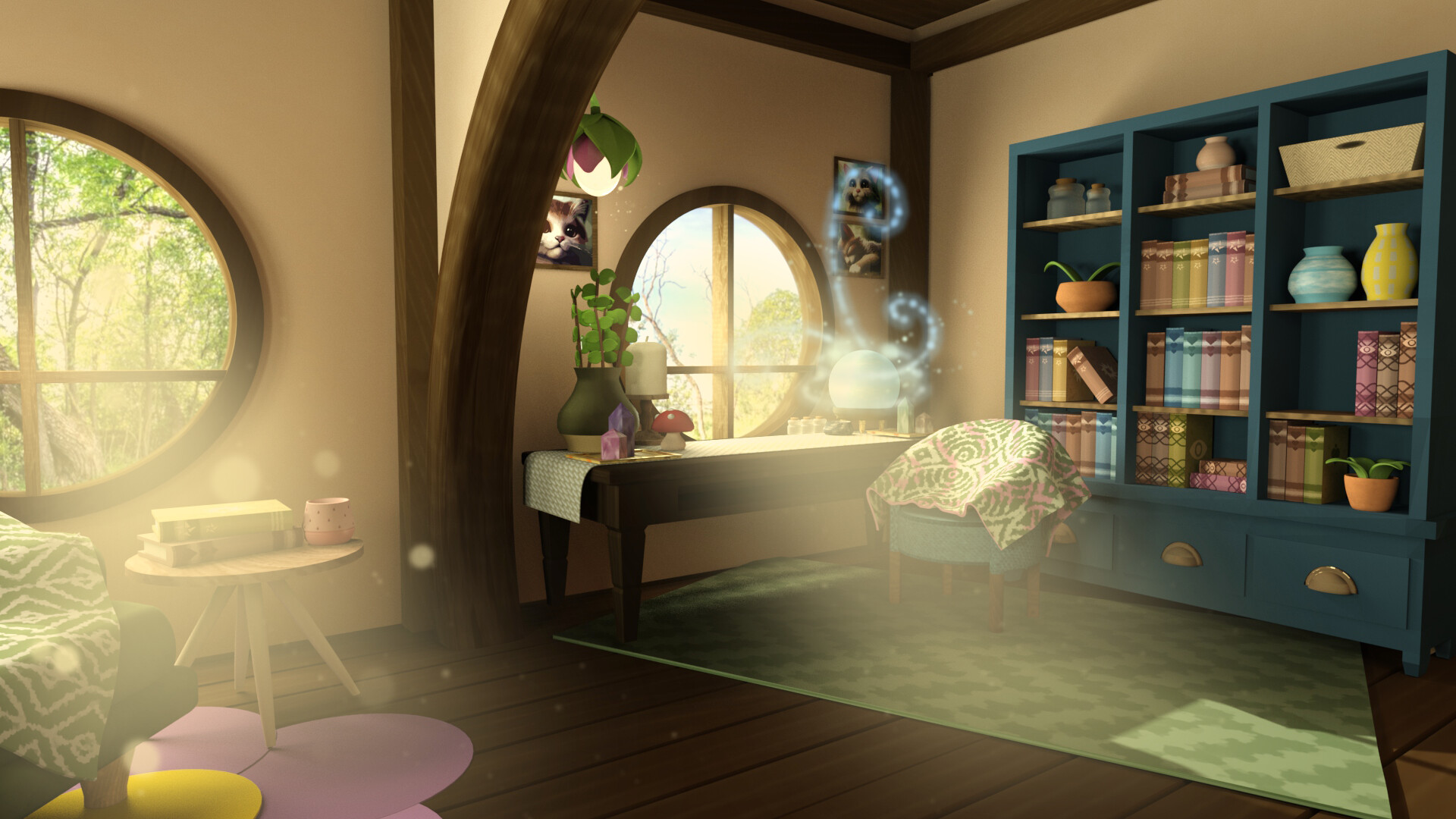 ArtStation - Mysterious Magical Hut in a Forest