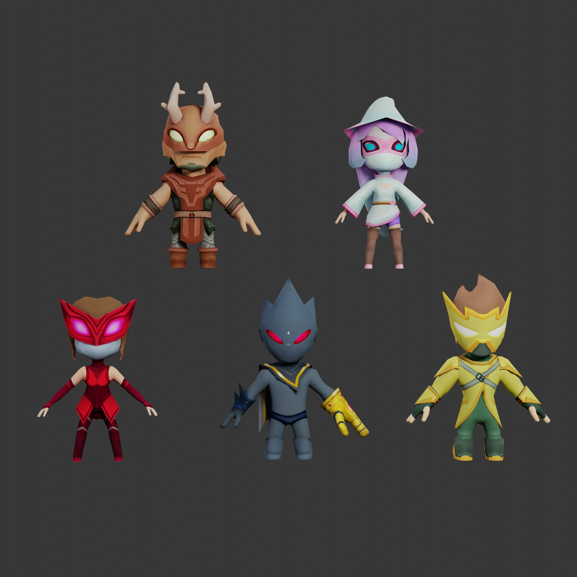 ArtStation - Model Hero For Game Mobile