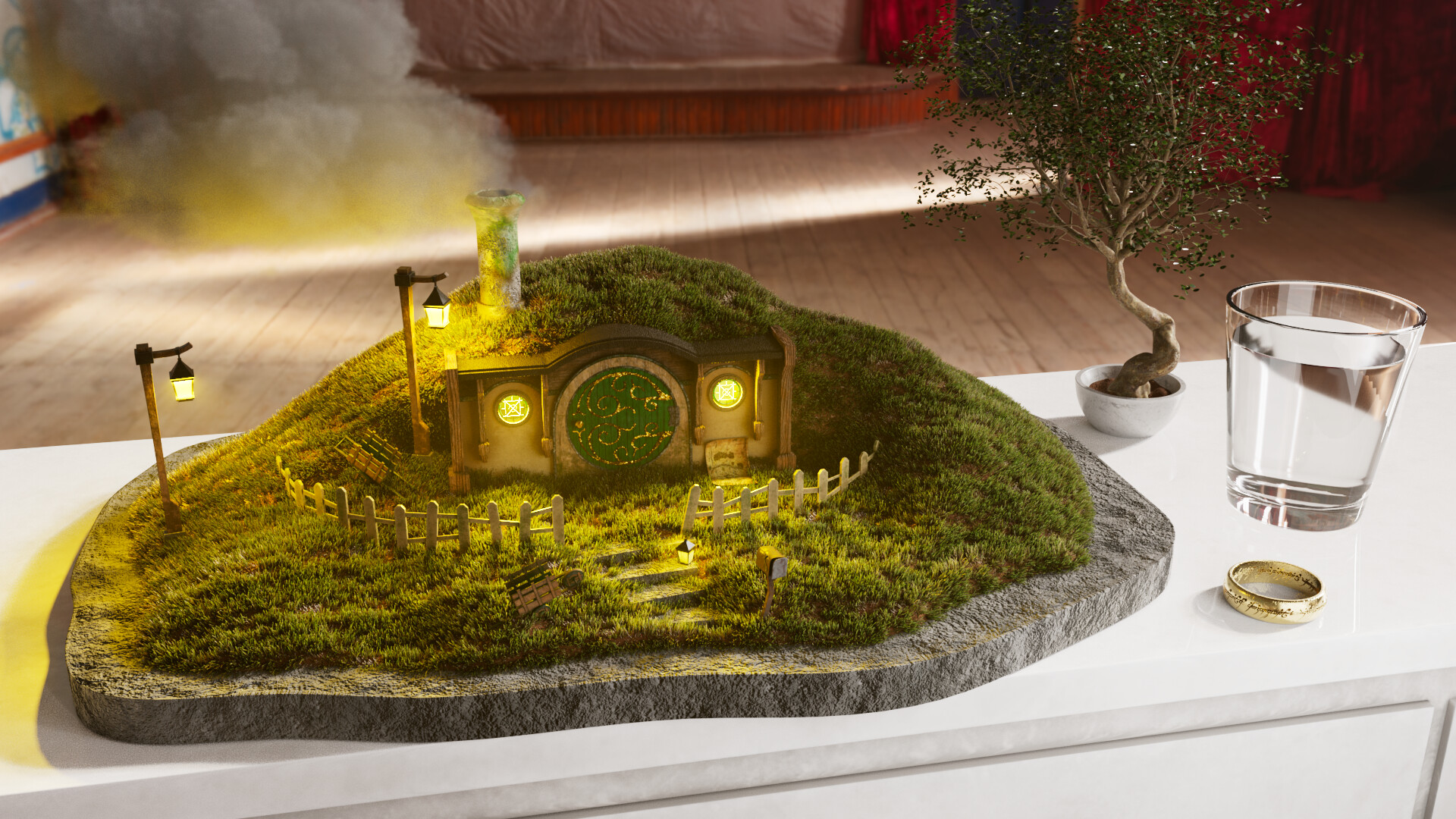 ArtStation - The little Hobbit Shire