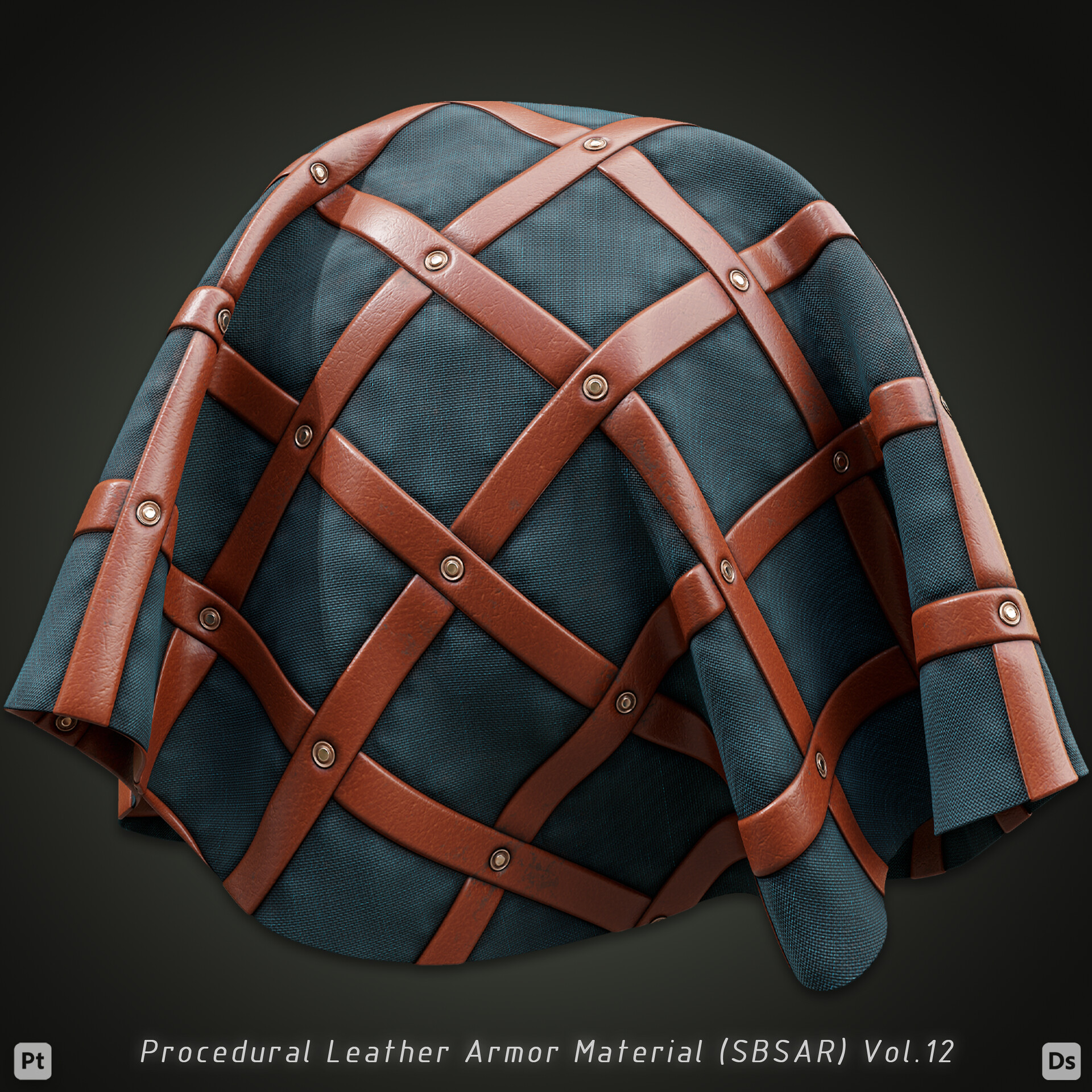 ArtStation - Procedural Leather Armor Material (SBSAR) Vol.12