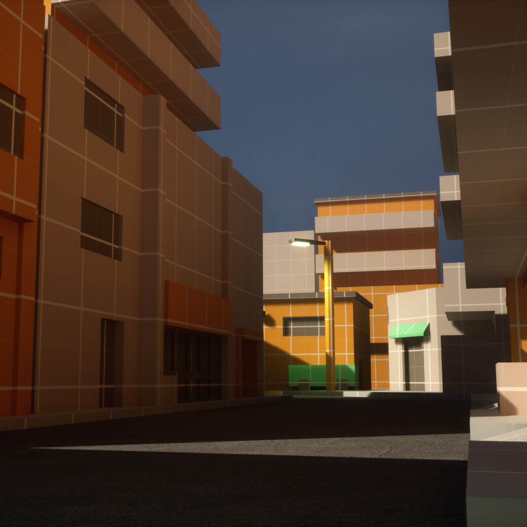 ArtStation - City Level Design for a Horror Game