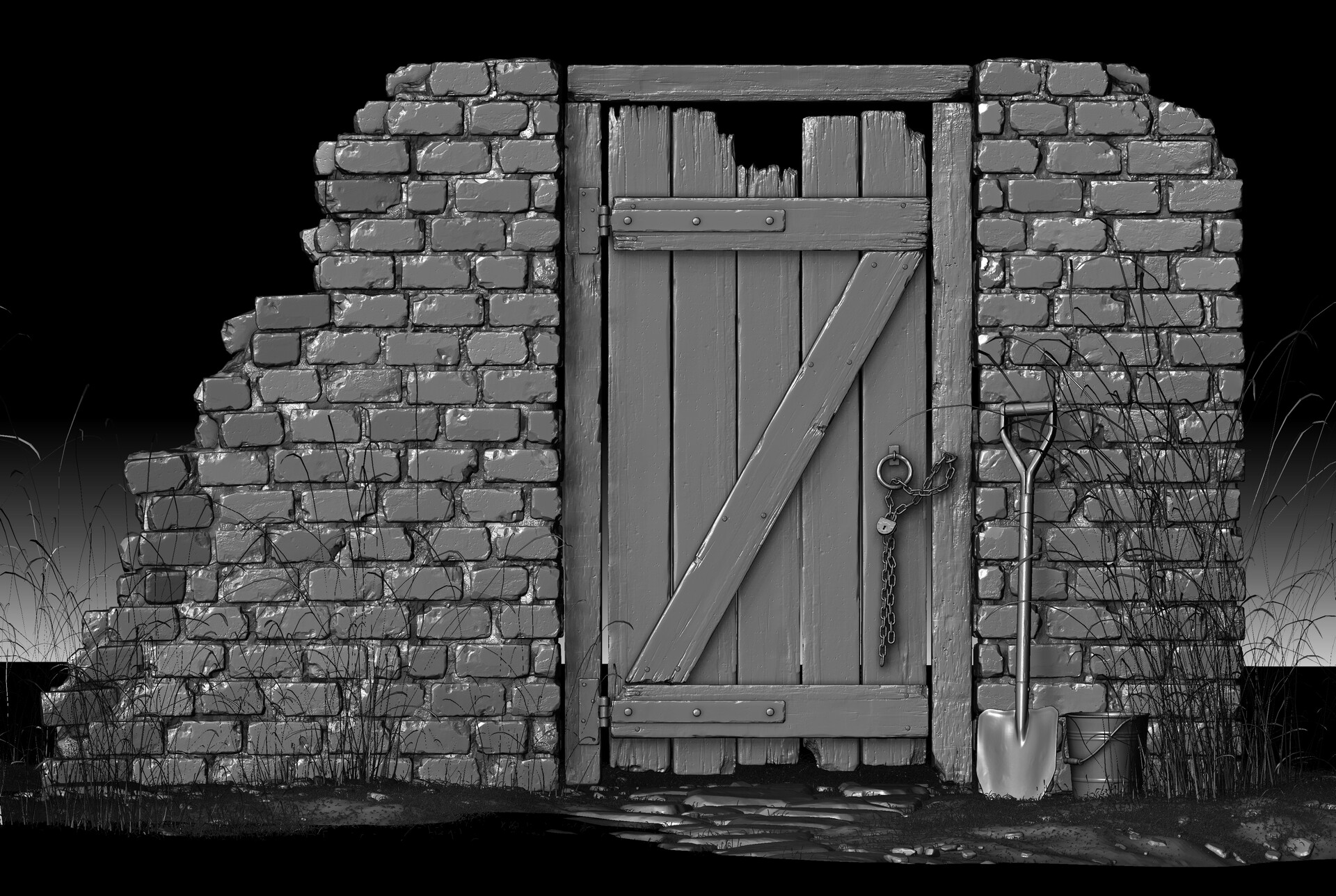 ArtStation - Old Barn Door