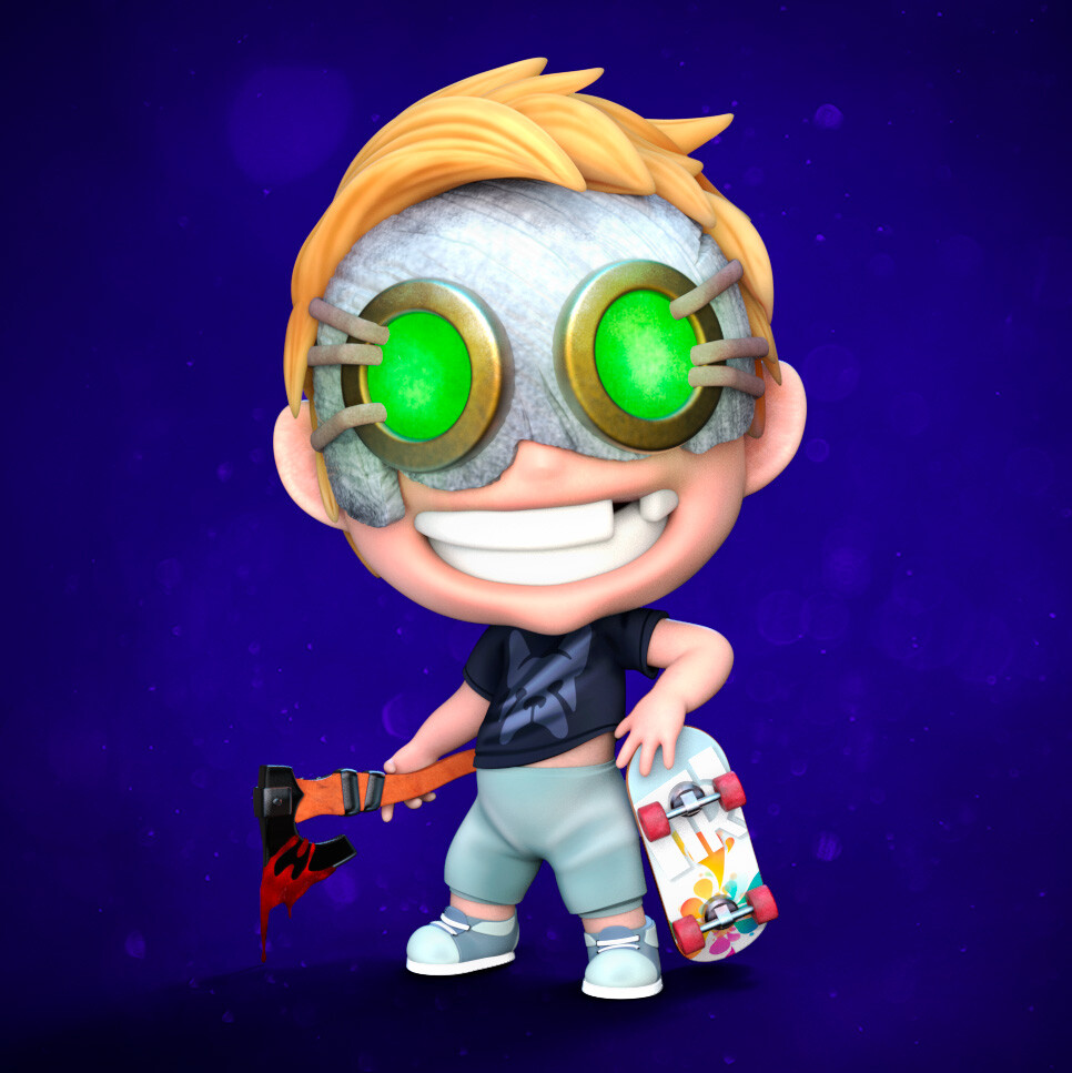 ArtStation - Terry Wey-inspired Mysterious 3D Chibi Character