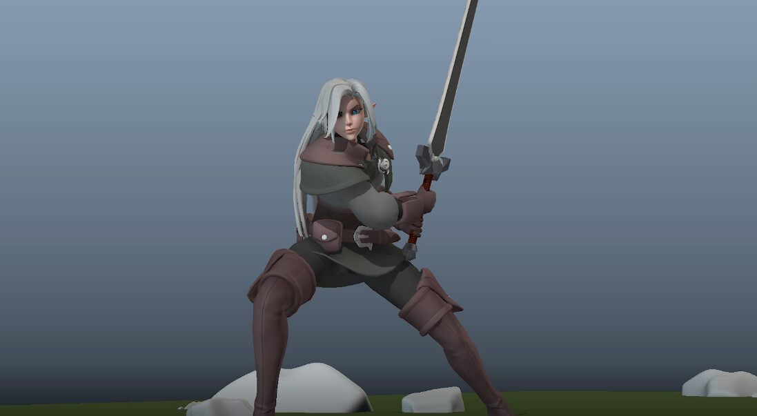 ArtStation - Azri Combat Anim