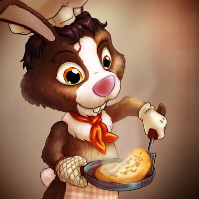 ArtStation - Chef Pinouche - Cooking Game Character Design