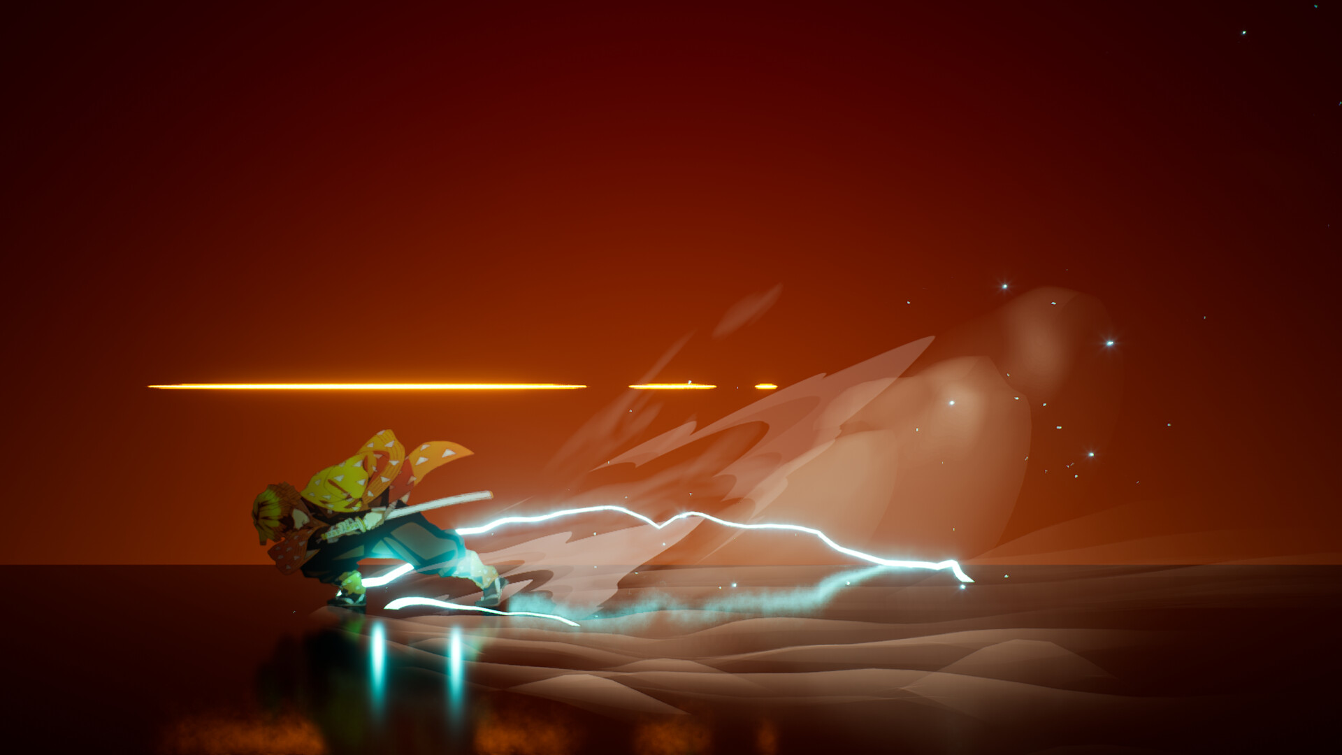 ArtStation - [Unreal Engine 5] Zenitsu Thunderclap and Flash