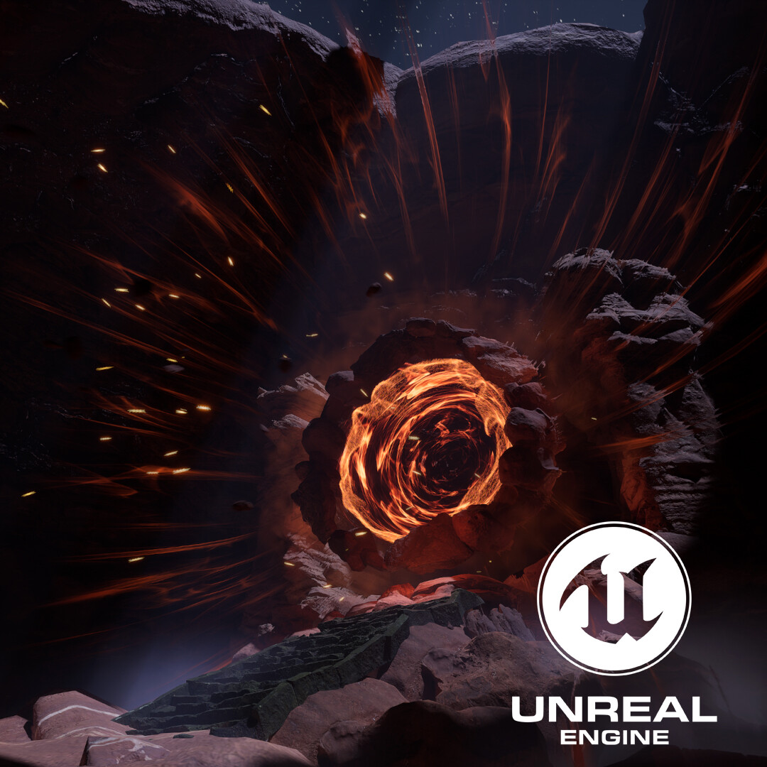 ArtStation - Portal. VFX practice in UE5 Niagara.