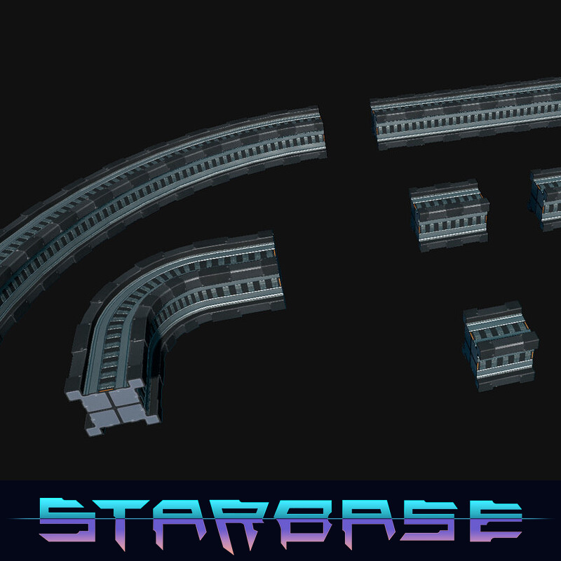 ArtStation - Starbase Rail Models