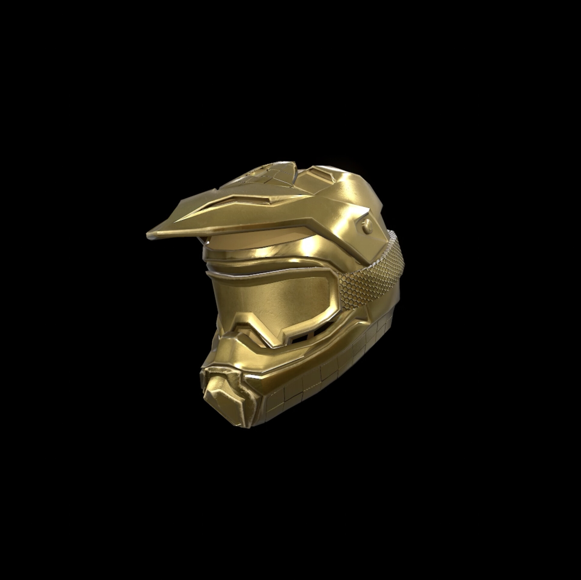 ArtStation - 3D NFT Golden Helmets