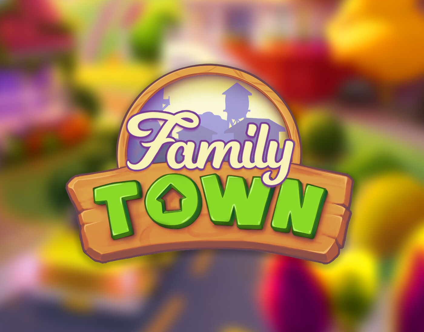 ArtStation - Play Flock. Family town. Graphic for the game.