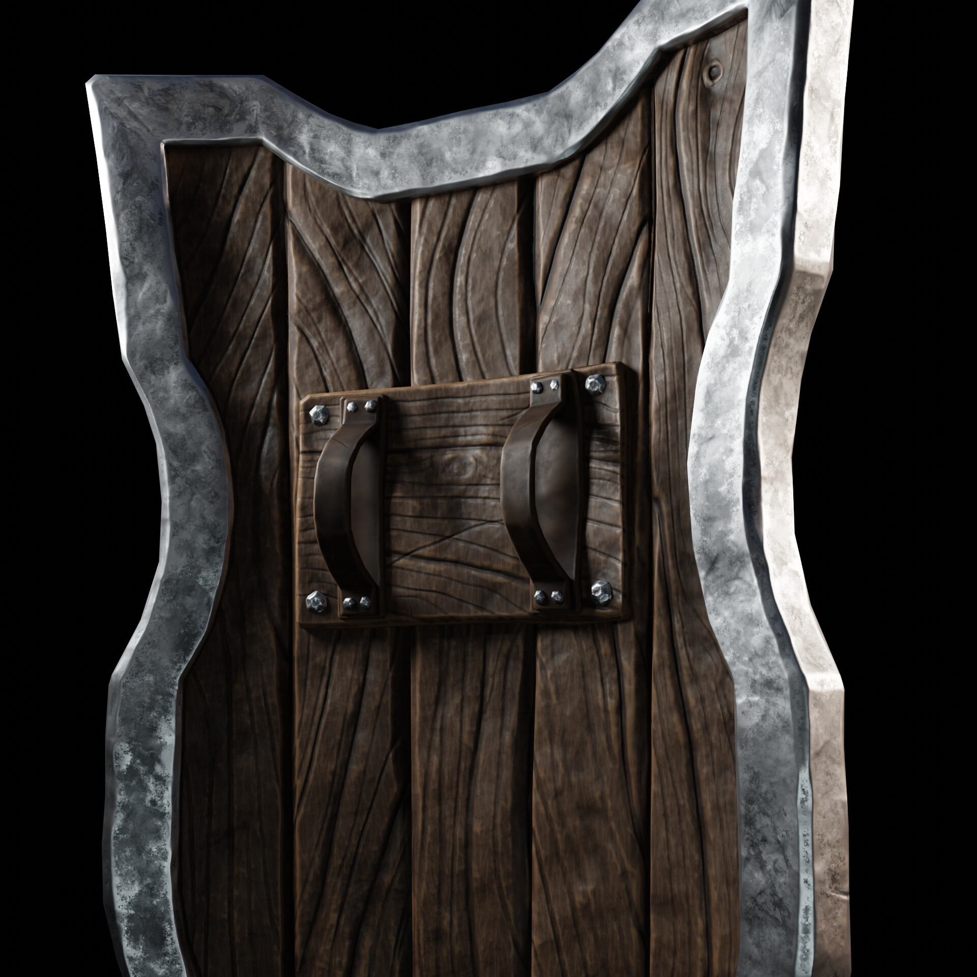 ArtStation - Basic Low Poly PBR Stylized Wooden Shield