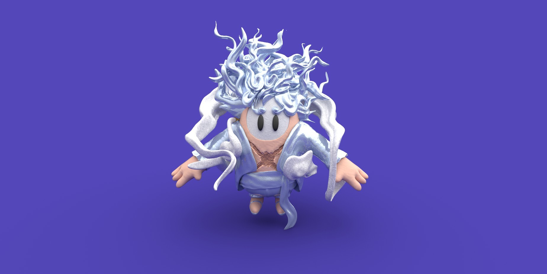 ArtStation - Fall Guys Monkey.D.Luffy Nika