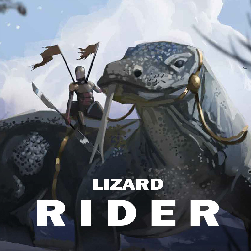 ArtStation - Lizard rider